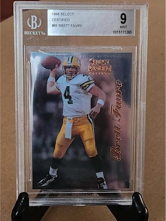 Toys | 1996 Brett Favre Psa 9 Gem Mint Select Certified 85 Green Bay ...
